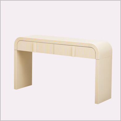 Corrigan Studio Rounded Silhouette and Smooth Surface Console Table ...