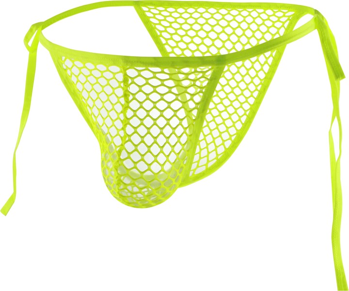 YOOBNG Men's Mesh Fishnet G-Strings See Through Low Rise Buldge Pouch ...