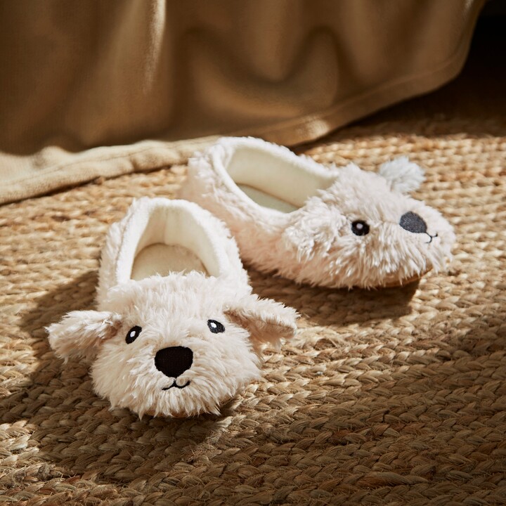 Dunelm Cockapoo Slippers Brown - ShopStyle