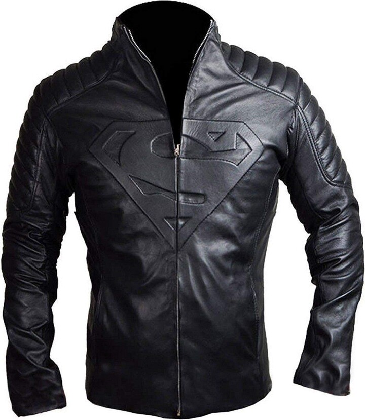 Suiting Style Mens Smallville Clark Kent Man of Steel Superman Leather ...