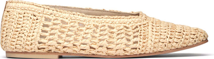 Freda Salvador Jessie Raffia Flats - ShopStyle