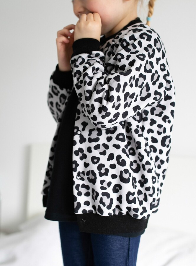Fred and Noah Grey FRED & NOAH Grey Leopard Print Bomber Jacket (1-2 ...