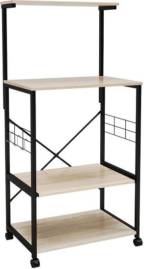 Bestier 4 Tier Shelves Portable Utility Kitchen Storage Baker's Rack ...