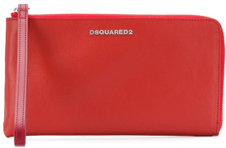 DSQUARED2 Logo Zipped Wallet - ShopStyle Bags