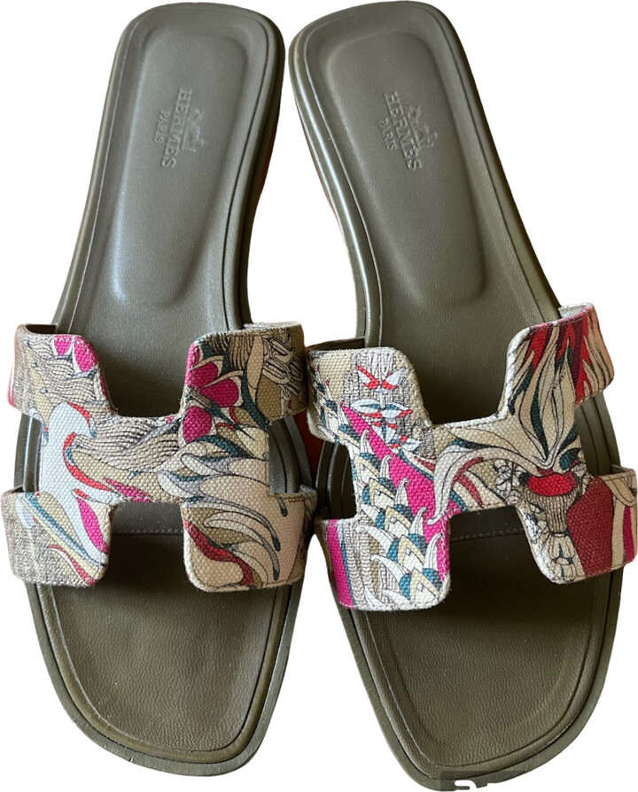 Hermes Oran cloth sandal - ShopStyle
