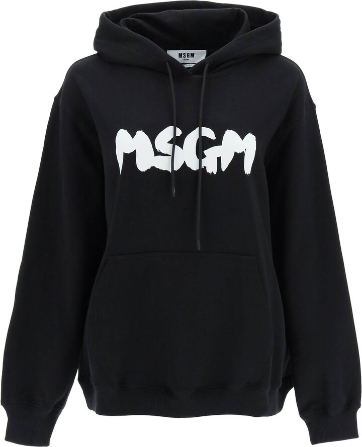 MSGM Logo Hoodie - ShopStyle