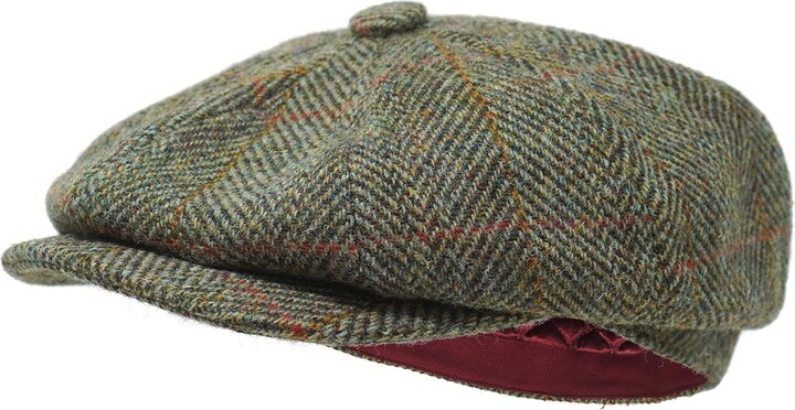 Borges & Scott Lomond Newsboy Cap - 100% Handwoven Wool - Harris Tweed ...