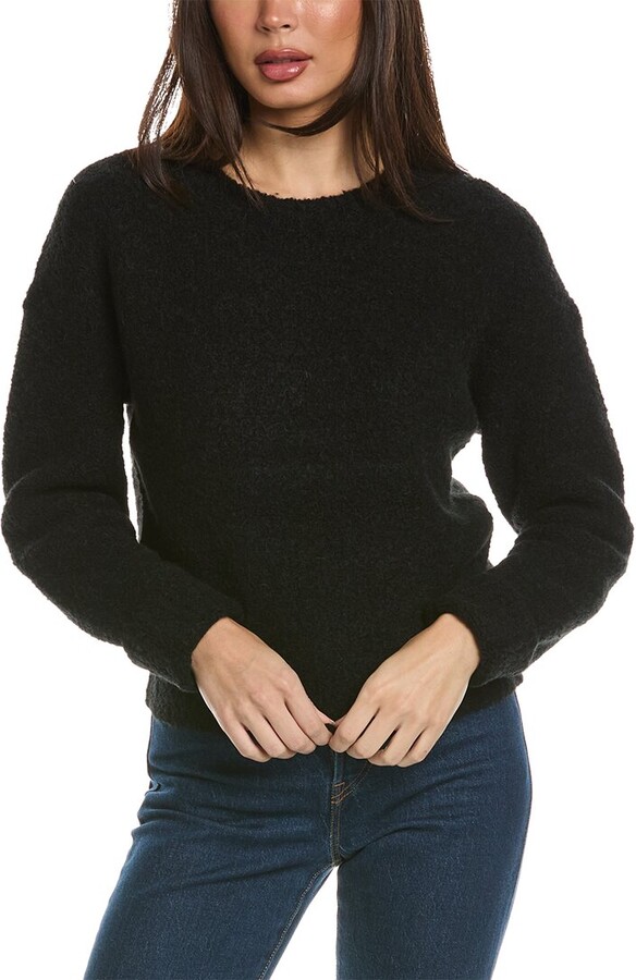 Theory Shrunken Wool & Camel-Blend Sweater - ShopStyle Cardigans