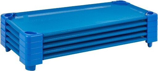 ECR4kids Stackable Kiddie Cot, Standard Size, Blue, 5-Pack - ShopStyle ...