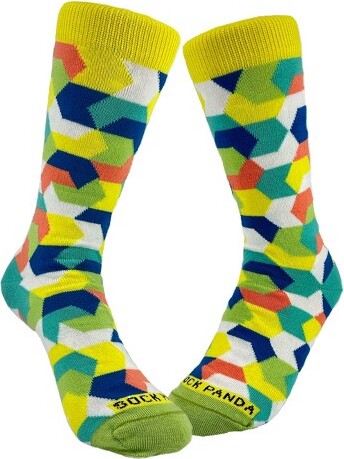 Intricate Geometric Puzzle Socks (Tween Sizes, Small) from the Sock ...