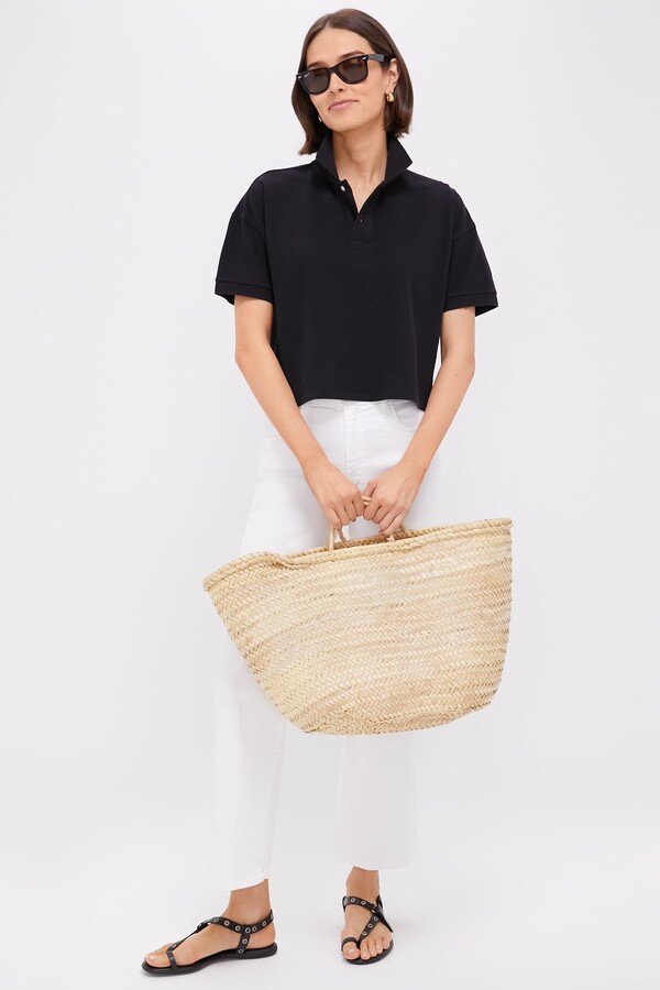 Tuckernuck Black Pique Holmes Boyfriend Polo - ShopStyle Tops