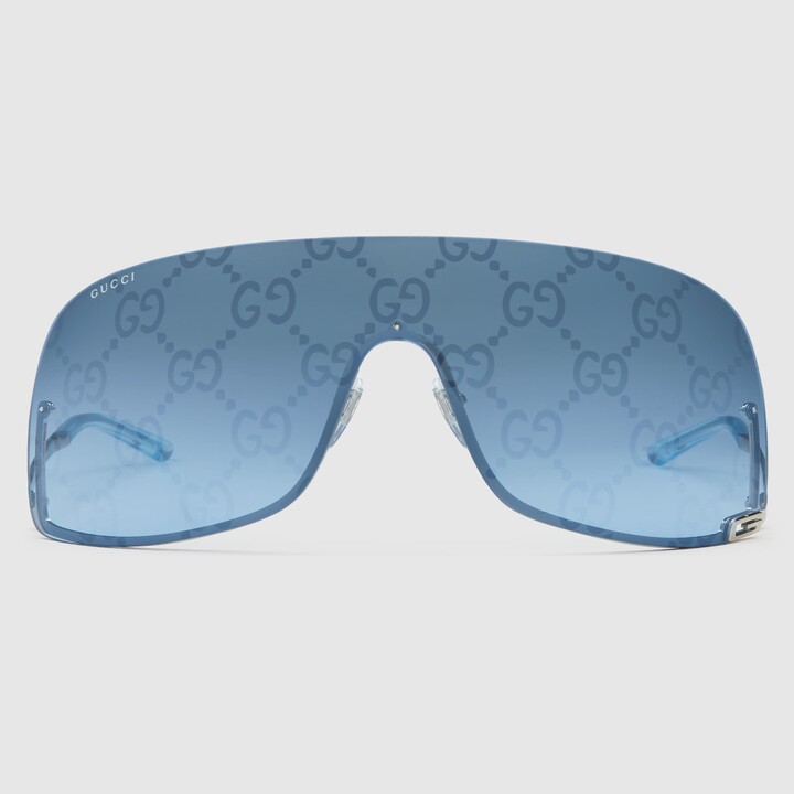 Gucci Mask-shaped frame sunglasses - ShopStyle