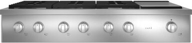 CAF 48" Commercial-Style Gas Rangetop With 6 Burners And Griddle ...