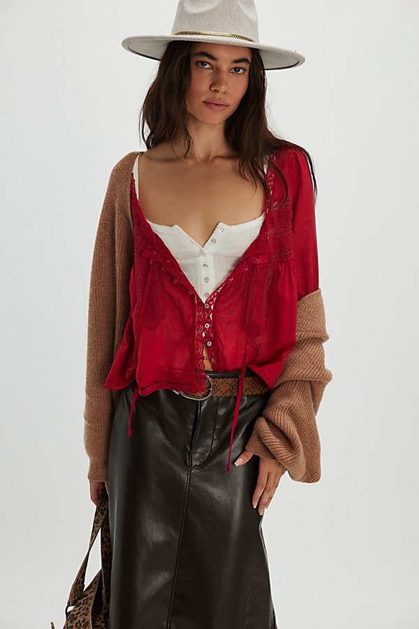 Free People Cold Shoulder Rib Bolero - ShopStyle Sweatshirts & Hoodies