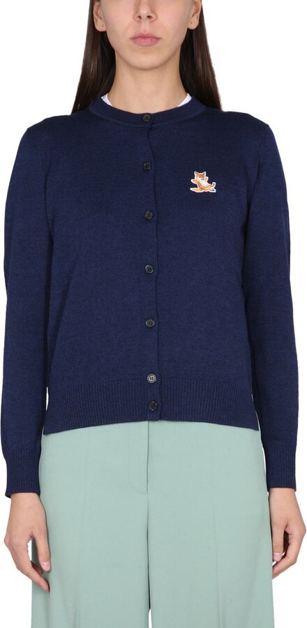 MAISON KITSUNÉ Fox Patch Cardigan - ShopStyle