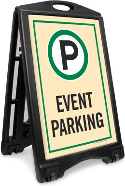 SmartSign Event Parking (With Symbol) Portable Sidewalk Sign ...