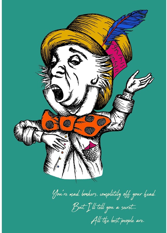 Eleanor Stuart - The Mad Hatter - Multicolour - ShopStyle Artwork