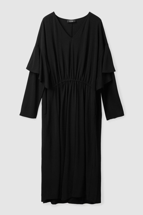 COS Ruffled Midi Dress - ShopStyle