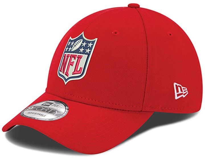New Era Men's Red NFL Shield Logo 9FORTY Adjustable Hat - ShopStyle