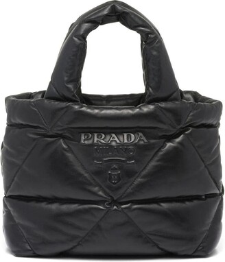Prada Logo-Embossed Tote Bag - ShopStyle