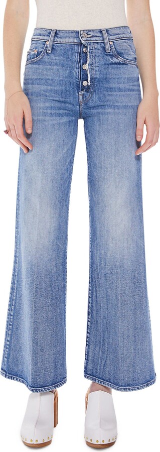 Mother The Fly Tomcat Roller Button Fly Flare Jeans - ShopStyle