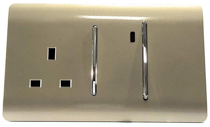 Trendiswitch 13Amp Cooker Switch & Socket Std Gold - ShopStyle Home