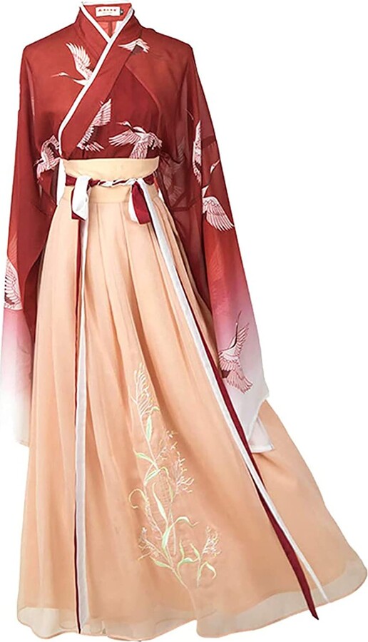 gfdrt Women Chinese Costume Ancient Chinese Dress Traditional Flowy ...