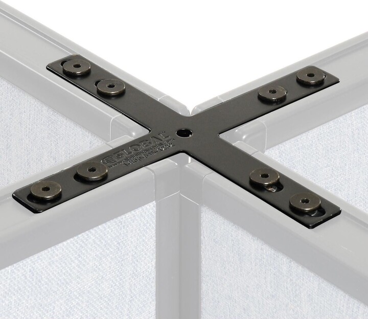 Global Industrial Four-Way Connector Kit with Extended Corner Cable ...