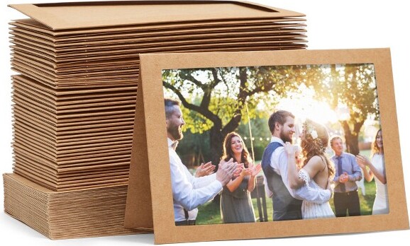 Best Paper Greetings 48 Pack Kraft Photo Insert Cards with Envelopes ...