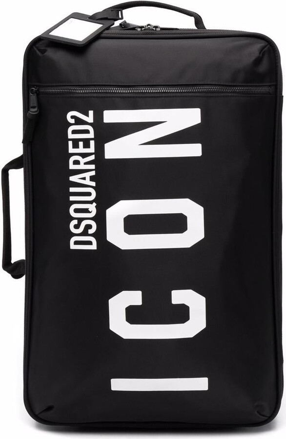 DSQUARED2 Icon logo suitcase - ShopStyle Backpacks