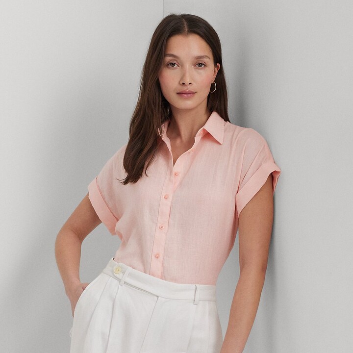 Lauren Ralph Lauren Ralph Lauren Relaxed Fit Linen Short Sleeve Shirt