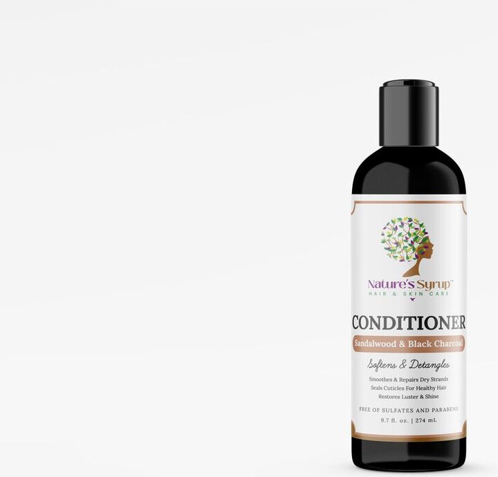 Nature's Syrup Beauty Sandalwood & Black Charcoal Conditioner, 9.7 Fl ...