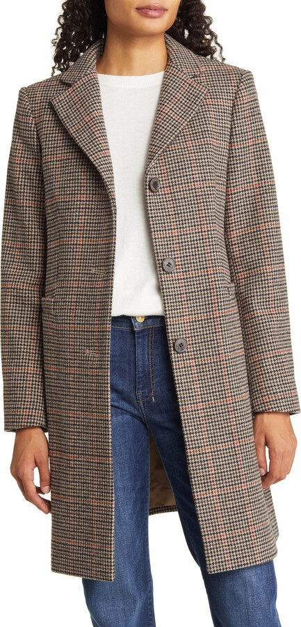 Lauren Ralph Lauren Houndstooth Check Coat - ShopStyle