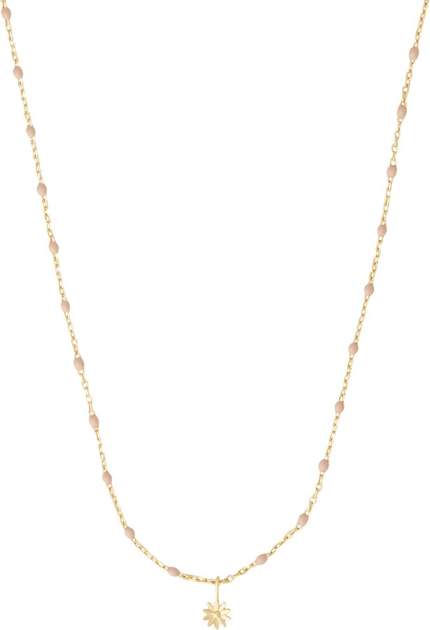 Penny Pairs - Dahlia Enamel Gold Necklace - ShopStyle