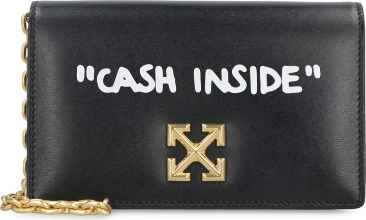 Off-White Jitney Leather Crossbody Bag - ShopStyle