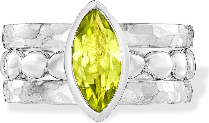 Dower & Hall Cleopatra Twinkle Stacking Rings Set In Sterling Silver - ShopStyle