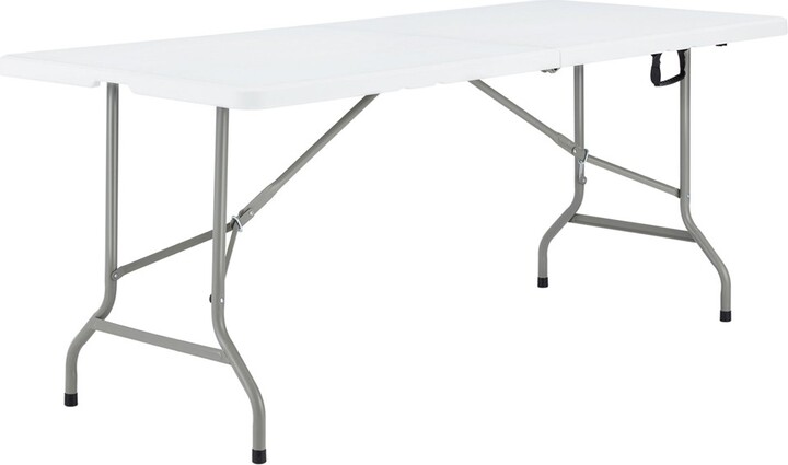 JOMEED UP041 6 Foot Long Portable Plastic Folding Multipurpose Utility ...