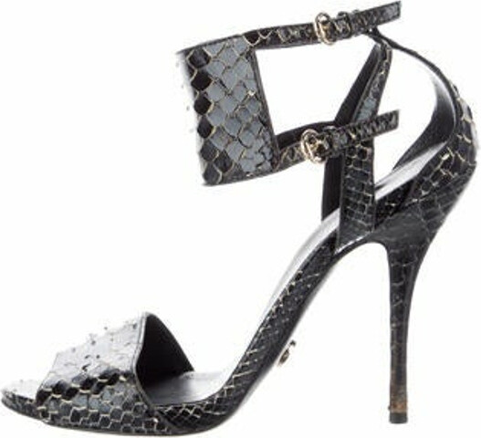Gucci Vintage Python Sandals - ShopStyle