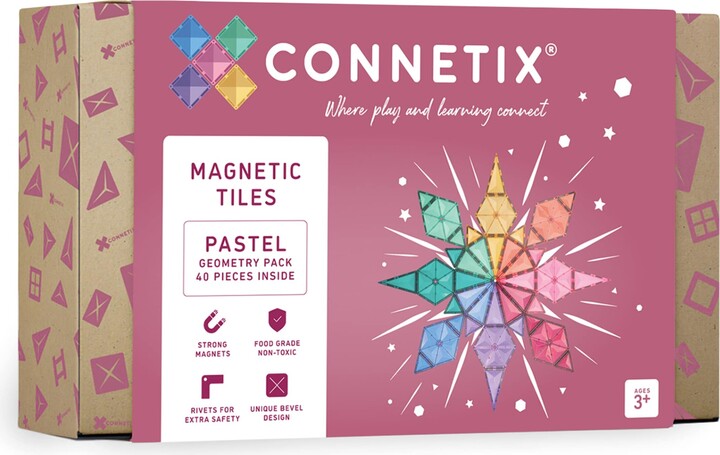 Connetix Tiles Pastel Geometry Pack Play Set - ShopStyle Games & Puzzles