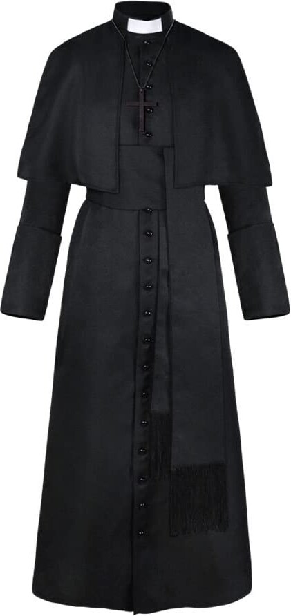 MYAYD Men's Cassock Robe Choir Minister Clergy Pulpit Liturgical Church ...