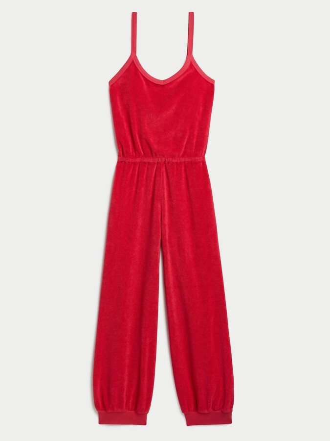 SUZIE KONDI Women's Giorgi Tank Jumpsuit In Terry Raspberry - ShopStyle
