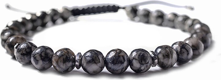 Zed White Gold Leopard Skin Mens Bracelet - ShopStyle Jewellery