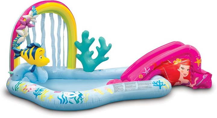Disney Ariel Inflatable Lagoon Splash Pad and Sprinkler for Kids ...