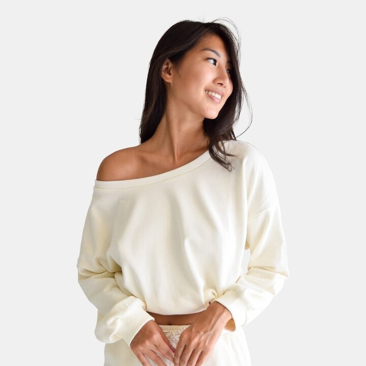 AYA OFFICIALS 90s Crew - White - ShopStyle Sweatshirts & Hoodies