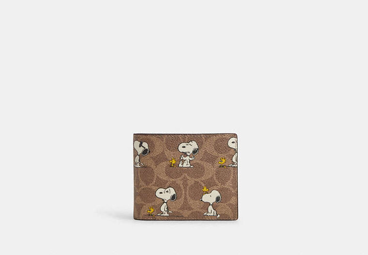Coach Outlet Coach X Peanuts 3 In 1 Wallet In Signature Canvas With ...