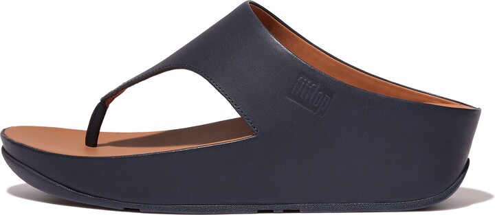 FitFlop Shuv Leather Toe-Post Sandals - ShopStyle