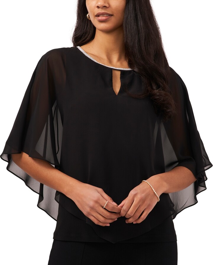 MSK Embellished Overlay Top - ShopStyle