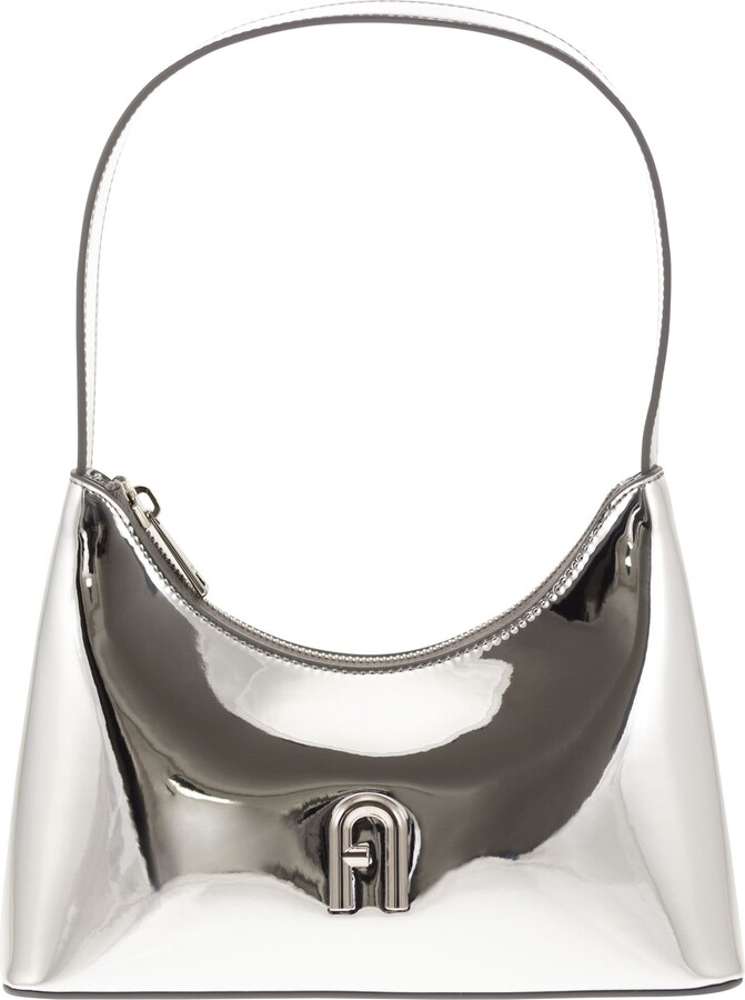 Furla Silver Metallic Bag - ShopStyle
