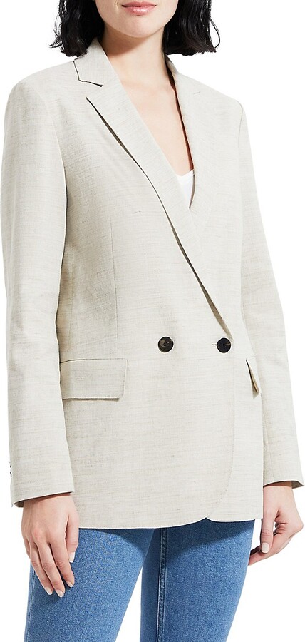 Theory Double Breasted Boyfriend Blazer - ShopStyle