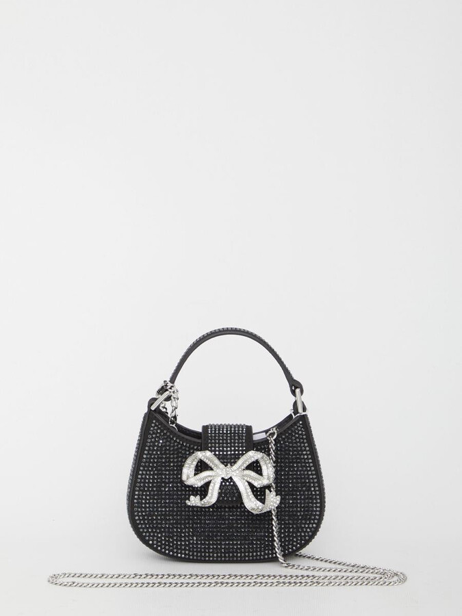 Self-Portrait Crescent Bow Micro bag - ShopStyle